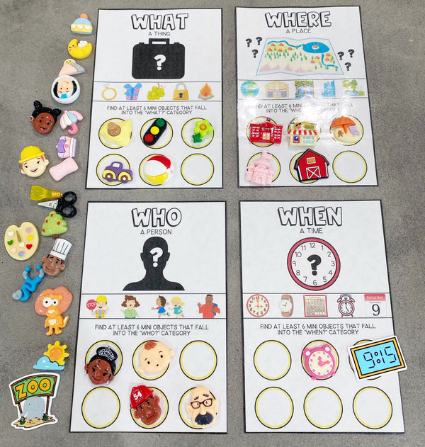**PREORDER SHIPS IN SEPTEMBER** Language kits for: WH Questions, Verbs ...