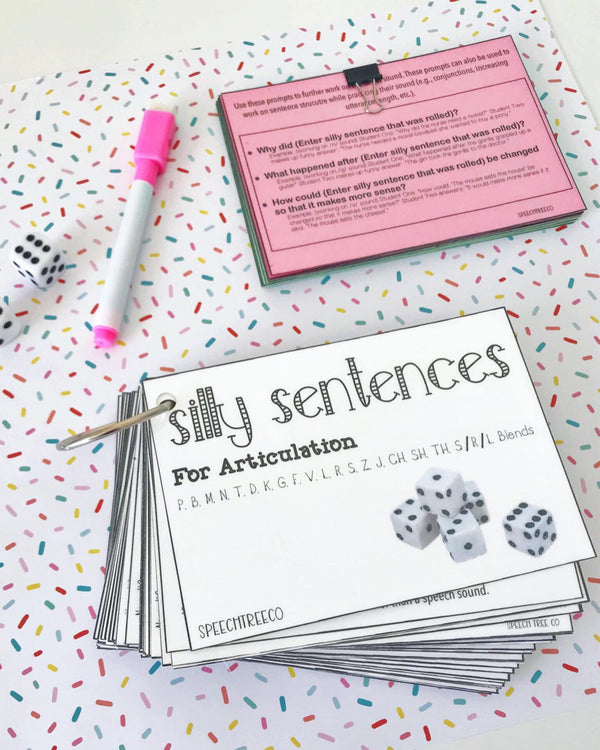 Digital Download - Silly Sentences For Articulation - Speech Tree Co