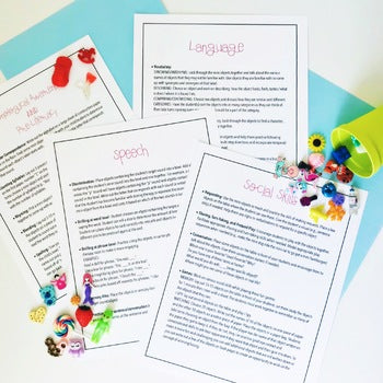 Digital Handout: How to use mini objects in therapy - Speech Tree Co