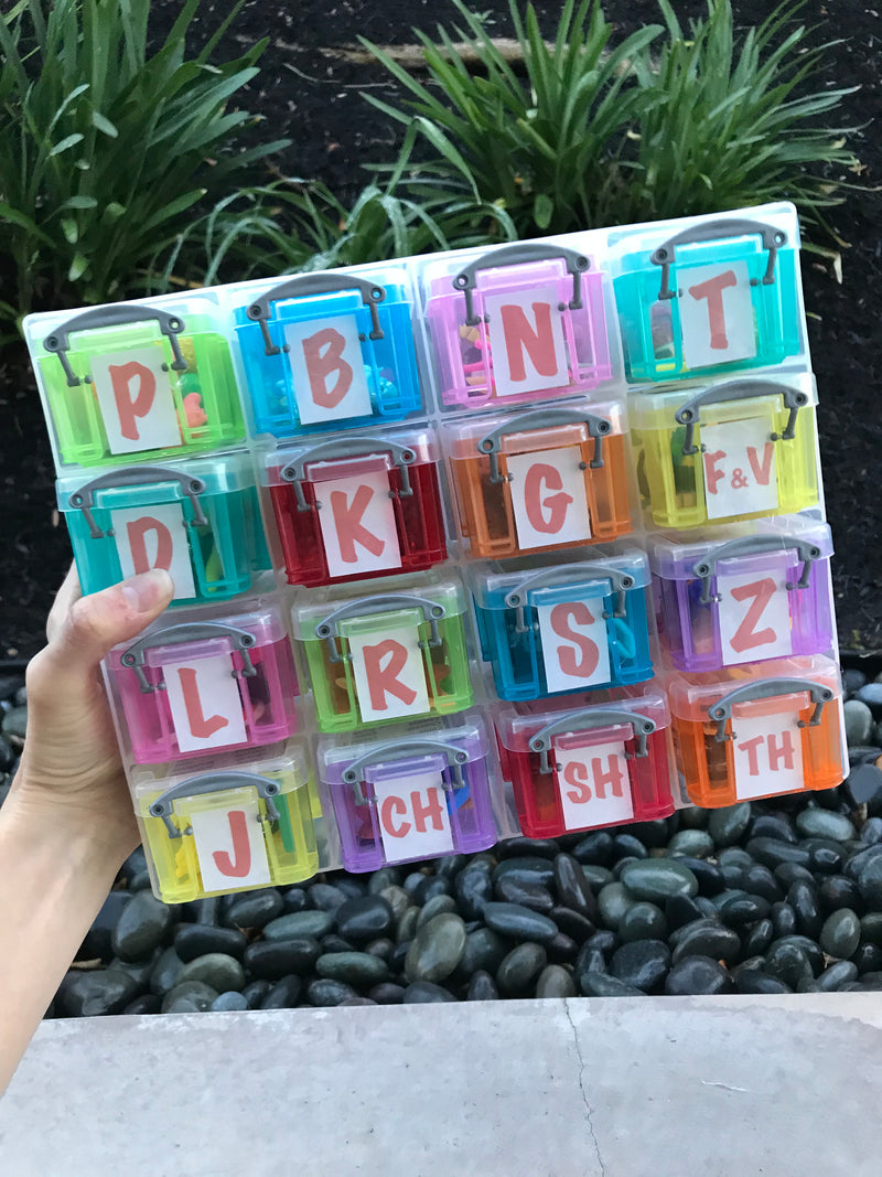 **PREORDER SHIPS IN OCTOBER** Speech Sound Boxes ~ Mini Objects for Ar ...