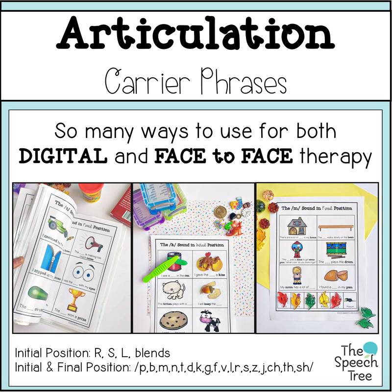 Articulation Carrier Phrases - Speech Tree Co